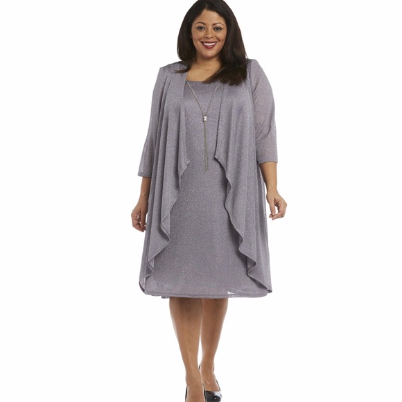 R & M Richards | Dresses | R M Richards Dusty Silver Mother Of Bride ...